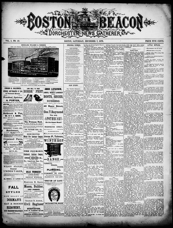 The Boston Beacon and Dorchester News Gatherer, December 07, 1878 ...