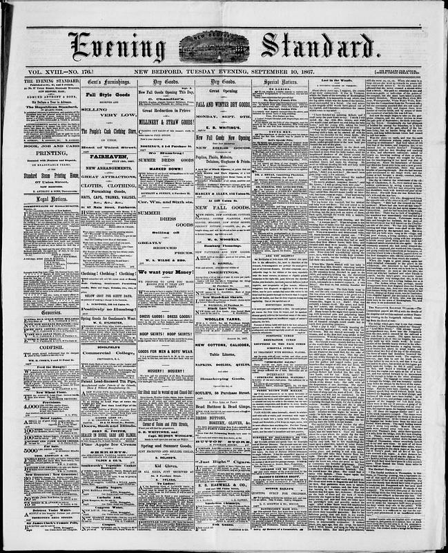 Evening Standard. September 10, 1867 - Digital Commonwealth