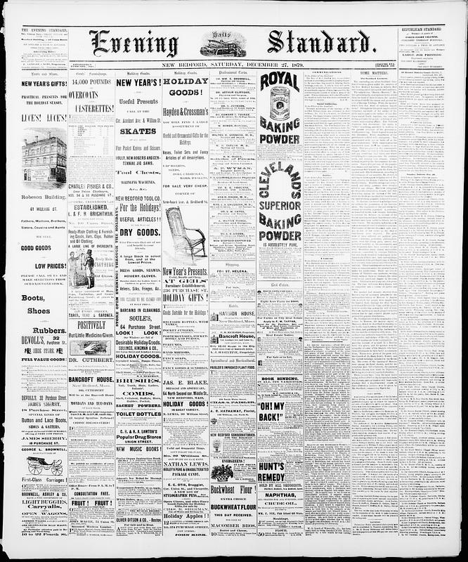 Evening Standard. December 27, 1879 - Digital Commonwealth