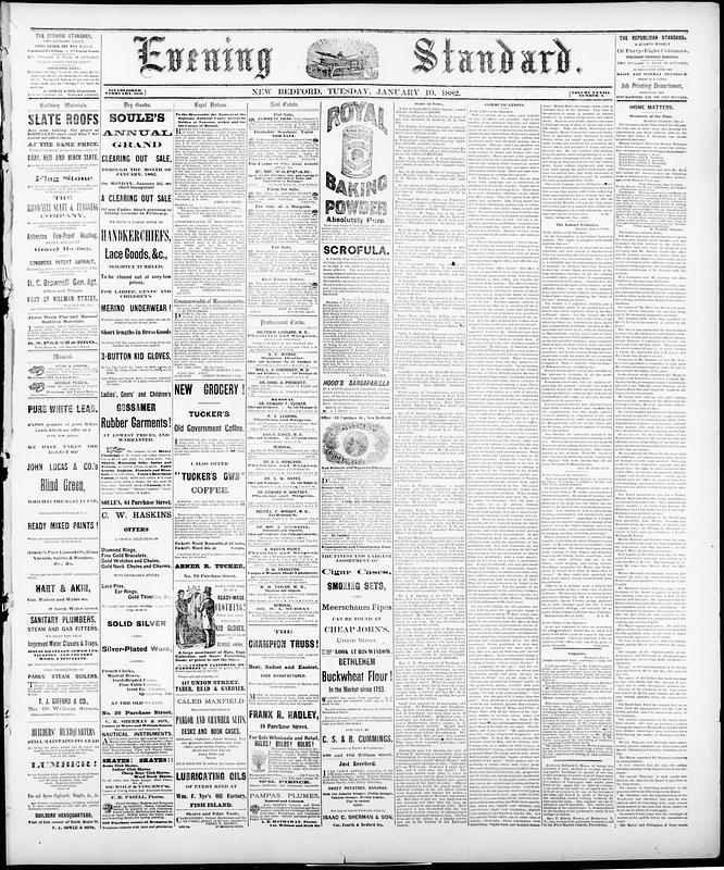 Evening Standard. January 10, 1882 - Digital Commonwealth