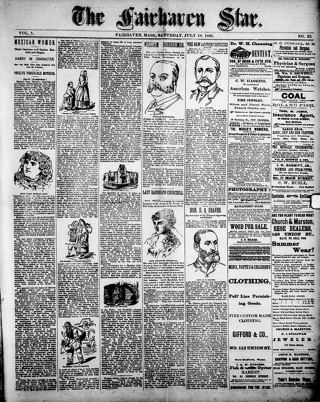 The Fairhaven Star. July 18, 1885 - Digital Commonwealth