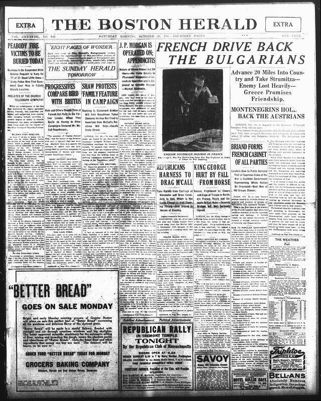 The Boston Herald. October 30, 1915 - Digital Commonwealth