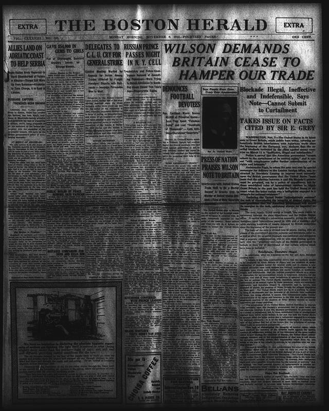 The Boston Herald. November 08, 1915 - Digital Commonwealth
