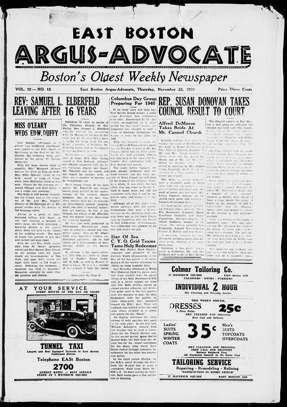 East Boston Argus-Advocate - Digital Commonwealth