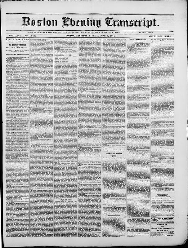 Boston Evening Transcript - Digital Commonwealth