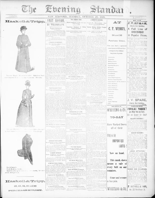 Evening Standard. October 29, 1889 - Digital Commonwealth