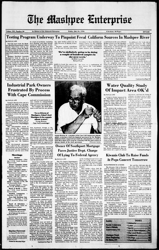 The Mashpee Enterprise. July 26, 1996 - Digital Commonwealth