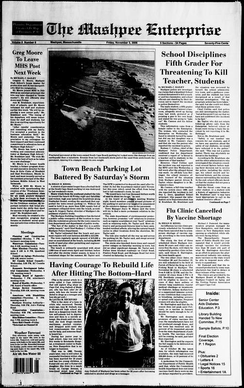 The Mashpee Enterprise. November 03, 2006 - Digital Commonwealth