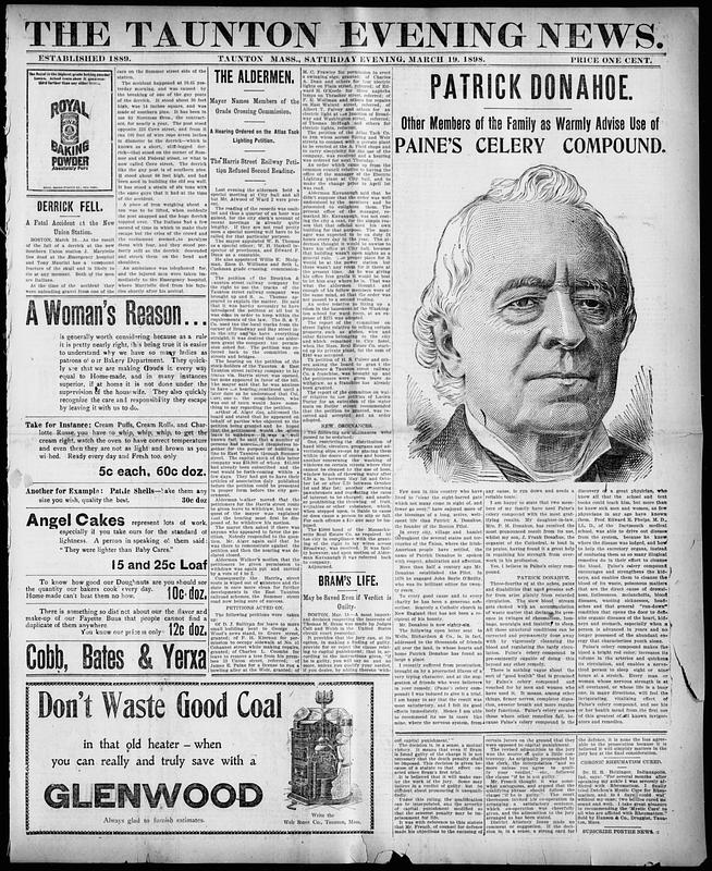 The Taunton Evening News. March 19, 1898 - Digital Commonwealth
