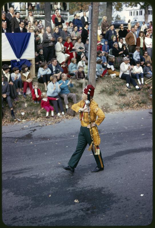 An Aleppo Shriners Band color guard in the bicentennial parade ...