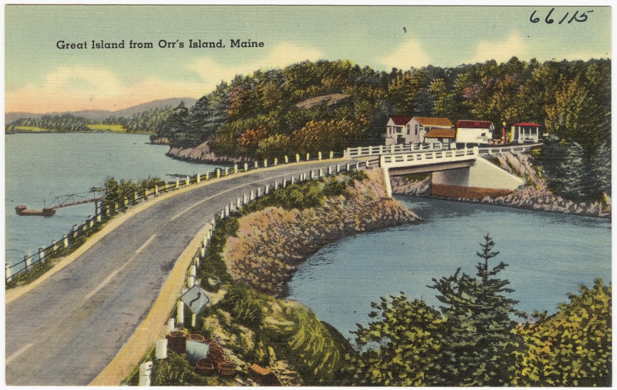 Great Island from Orr's Island, Maine - Digital Commonwealth