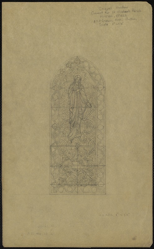 Chapel window, Convent for St. Michael's Parish, Hudson, Mass ...