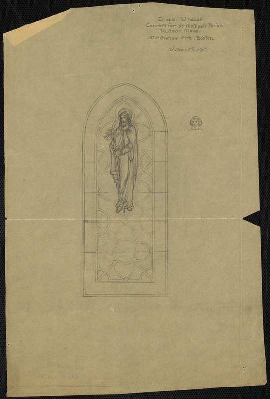 Chapel window, Convent for St. Michael's Parish, Hudson, Mass ...