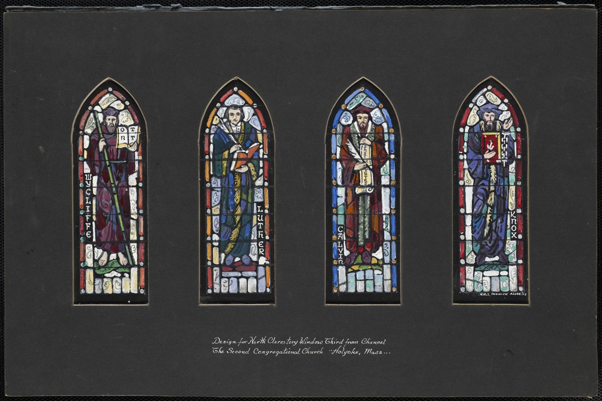 Design for north clerestory window third from chancel, the Second ...