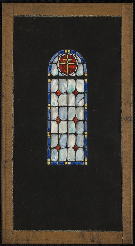 Sketch for typical clerestory window in the Church of Our Lady of ...