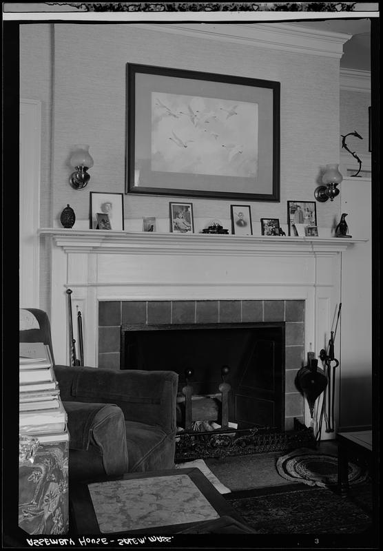 Assembly House, Federal Street, Salem: interior, fireplace - Digital ...