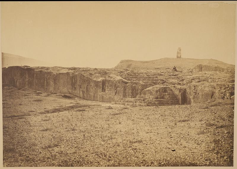 Monument of Philopappus with the veima [i.e. bema] in foreground ...