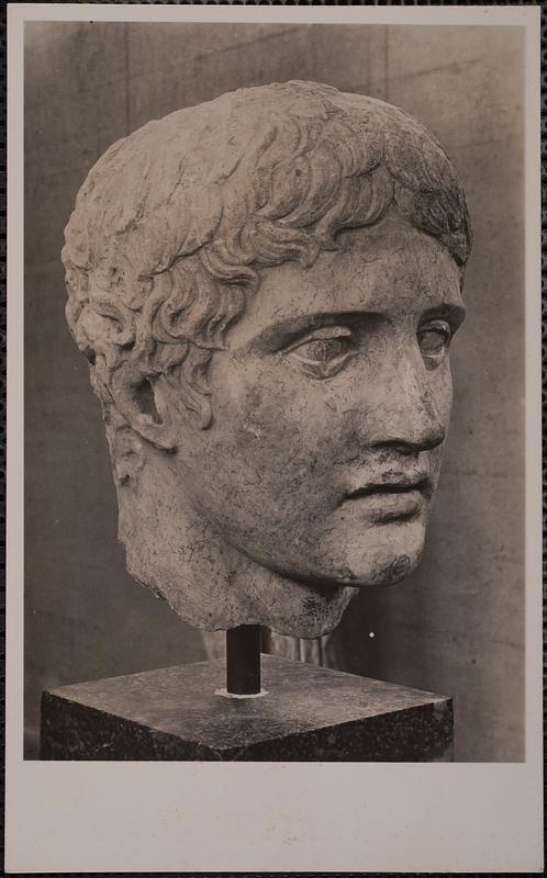 Corinth Museum. Head from a copy of the Doryphoros of Polyclitus ...