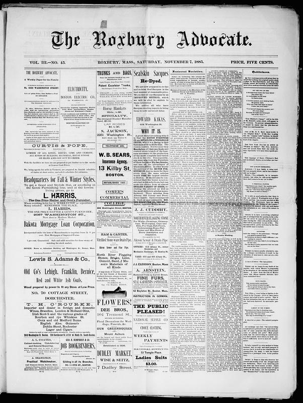 The Roxbury Advocate - Digital Commonwealth