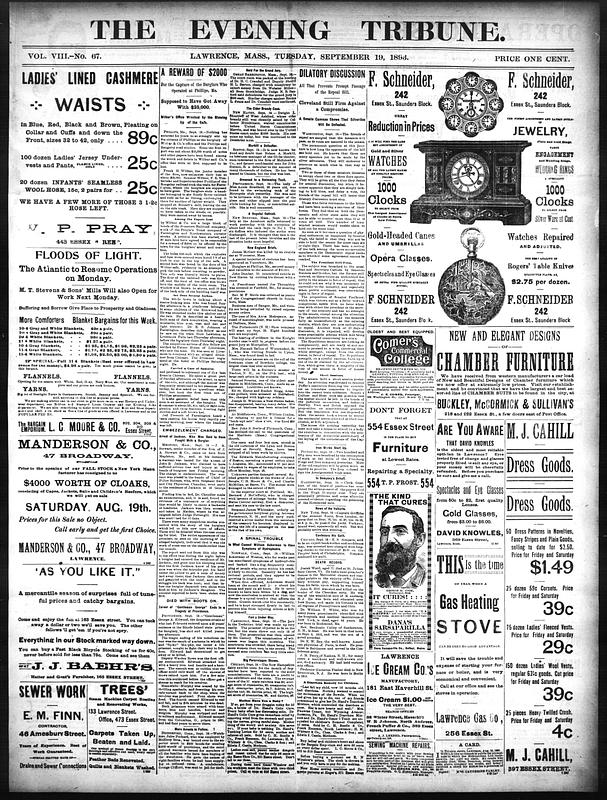 The Evening Tribune. September 19, 1893 - Digital Commonwealth