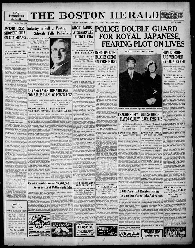 Boston Herald. April 24, 1931 - Digital Commonwealth