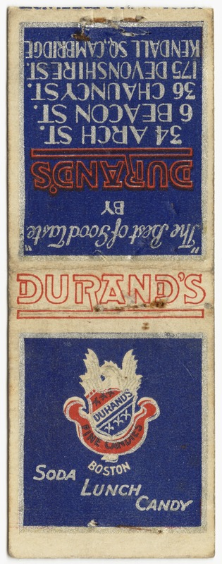 Durand's : "The best of good taste" - Digital Commonwealth