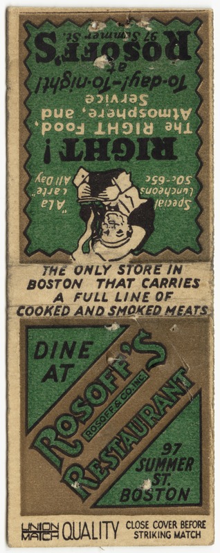 Dine at Rosoff's Restaurant : Right! The right food, atmosphere and ...