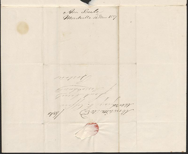Asa Soule to George Coffin, 16 March 1837 - Digital Commonwealth