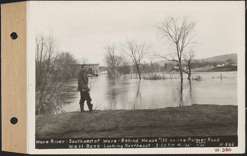 Ware River, southwest of Ware, behind house #110 on the Palmer Road ...