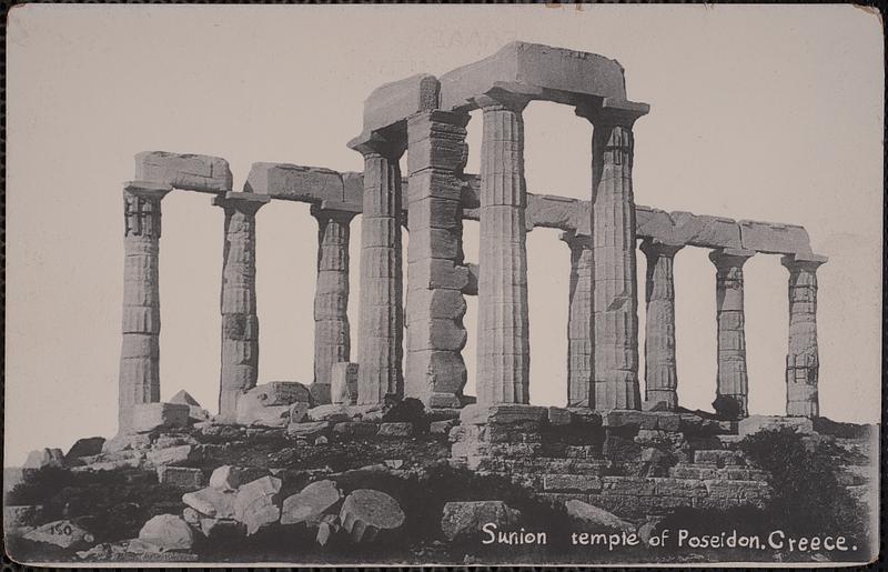 Sunion temple of Poseidon. Greece - Digital Commonwealth