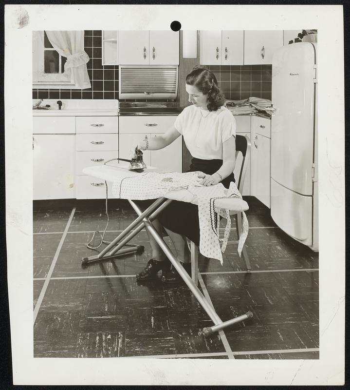 Sit Down and relax while you're ironing. A new-type iron eliminates ...