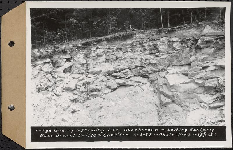Contract No. 51, East Branch Baffle, Site of Quabbin Reservoir ...