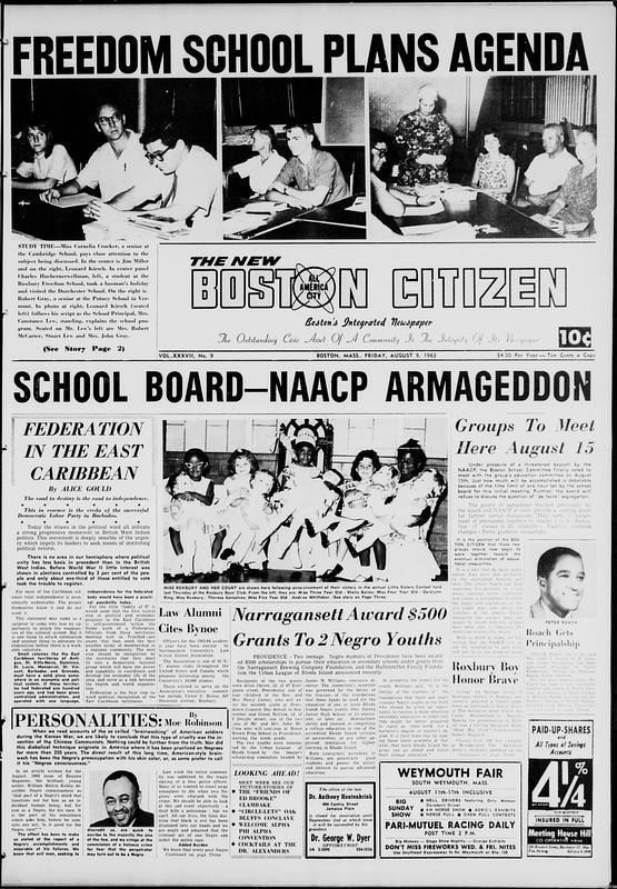 Roxbury Citizen and South End Citizen. August 09, 1963 - Digital ...