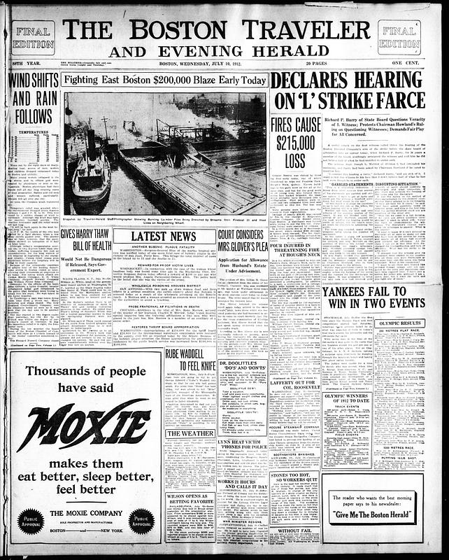 Boston Traveler and Evening Herald. July 10, 1912 - Digital Commonwealth