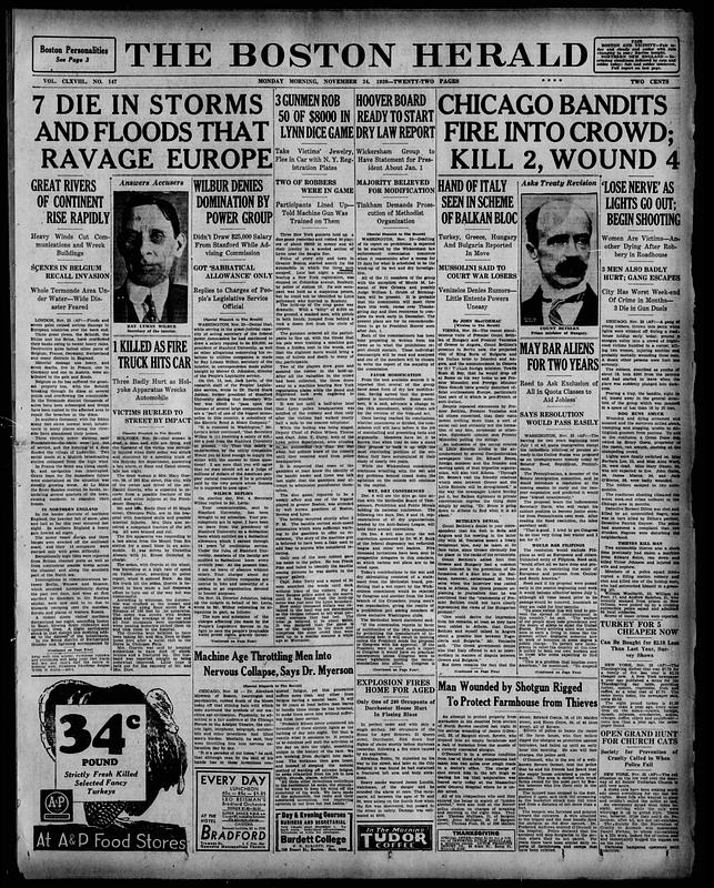 Boston Herald. November 24, 1930 - Digital Commonwealth