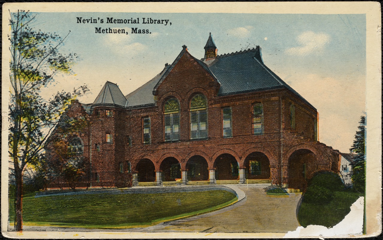 Nevin's Memorial Library, Methuen, Mass. - Digital Commonwealth