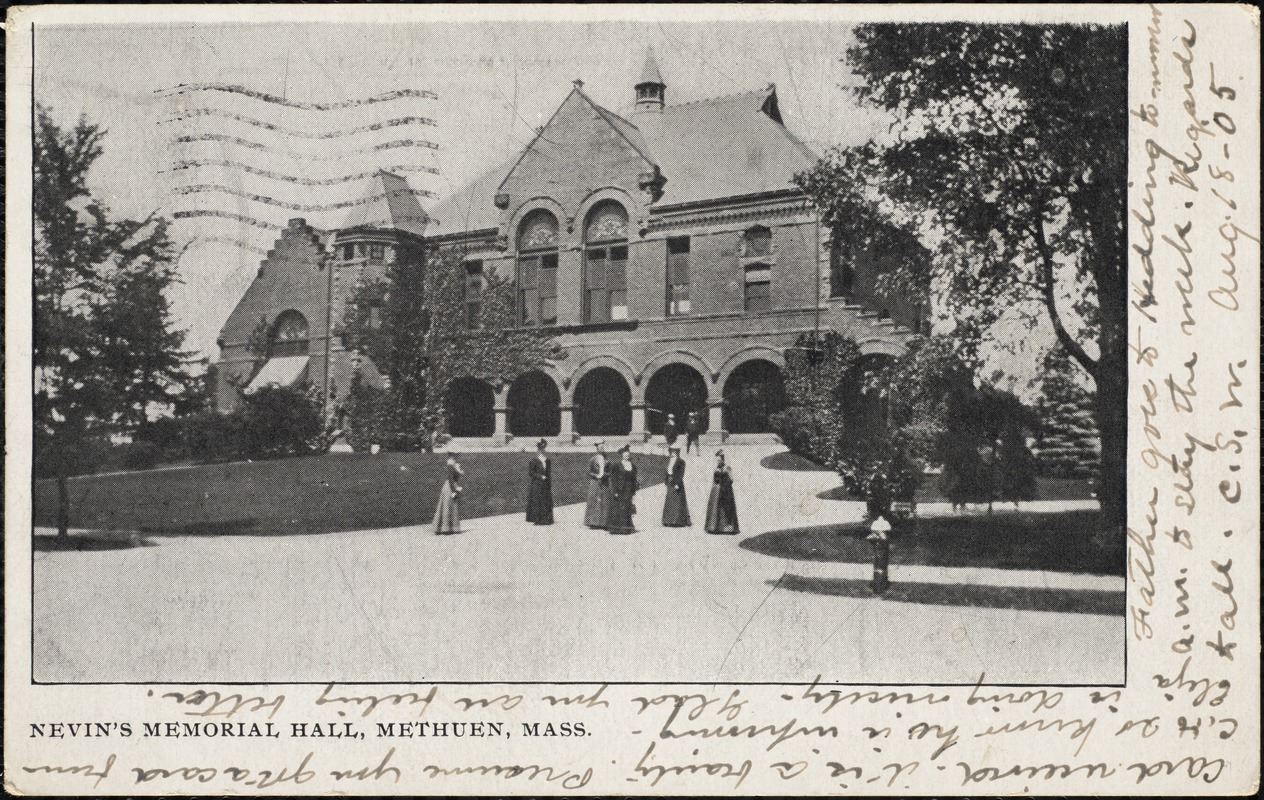 Nevin's Memorial Hall, Methuen, Mass. - Digital Commonwealth