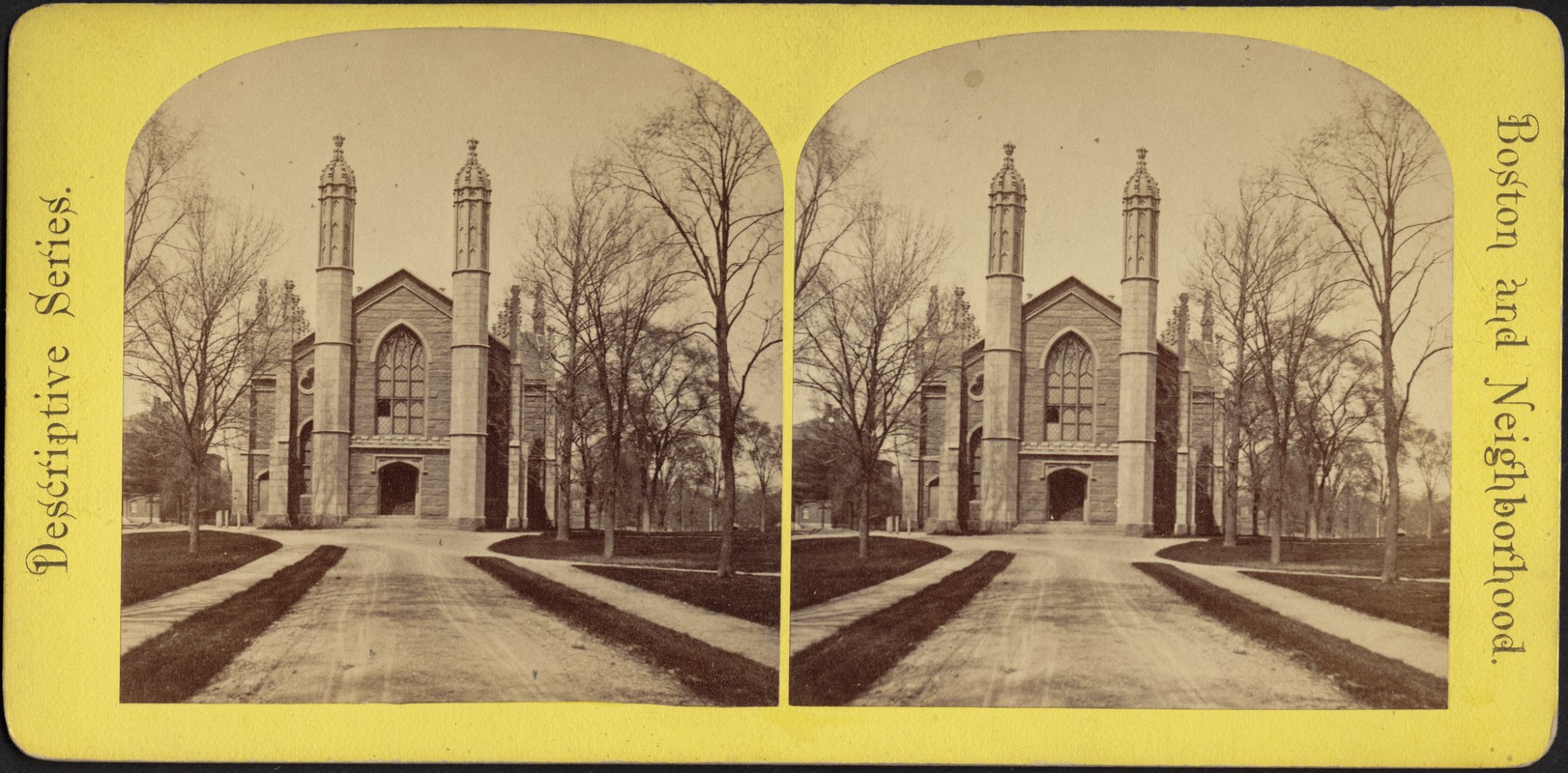 Gore Hall, for library, built in 1839-42 - Digital Commonwealth