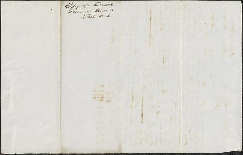 George Coffin to Freeman Knowles, 4 February 1846 - Digital Commonwealth