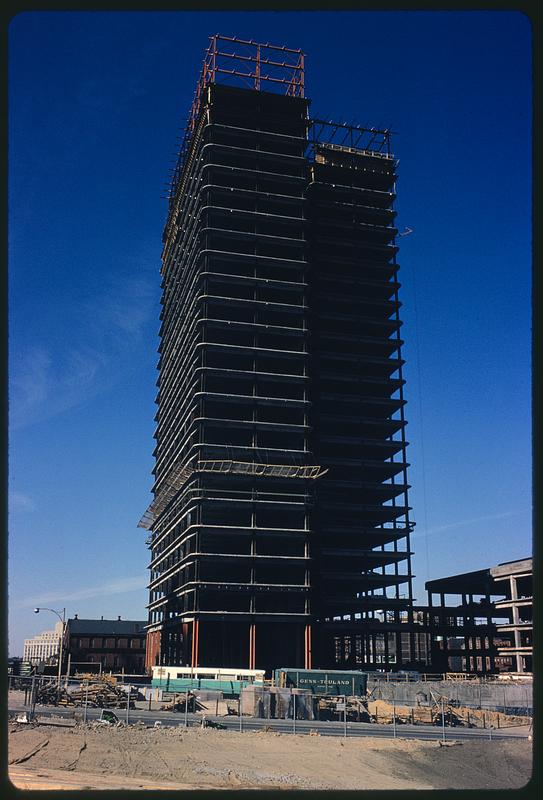 John F. Kennedy Federal Building under construction, Boston - Digital ...