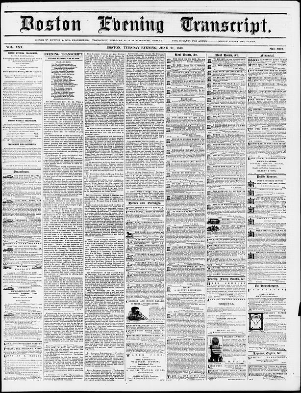 Boston Evening Transcript - Digital Commonwealth