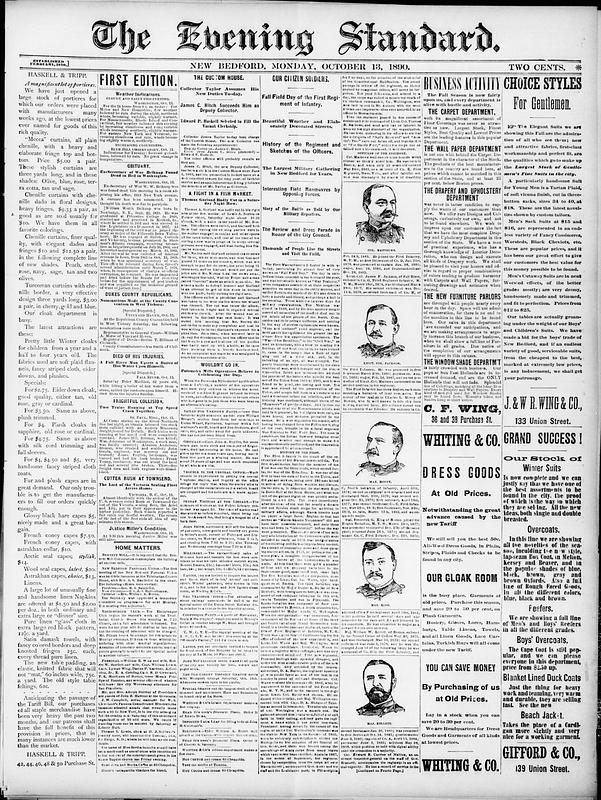 Evening Standard. October 13, 1890 - Digital Commonwealth