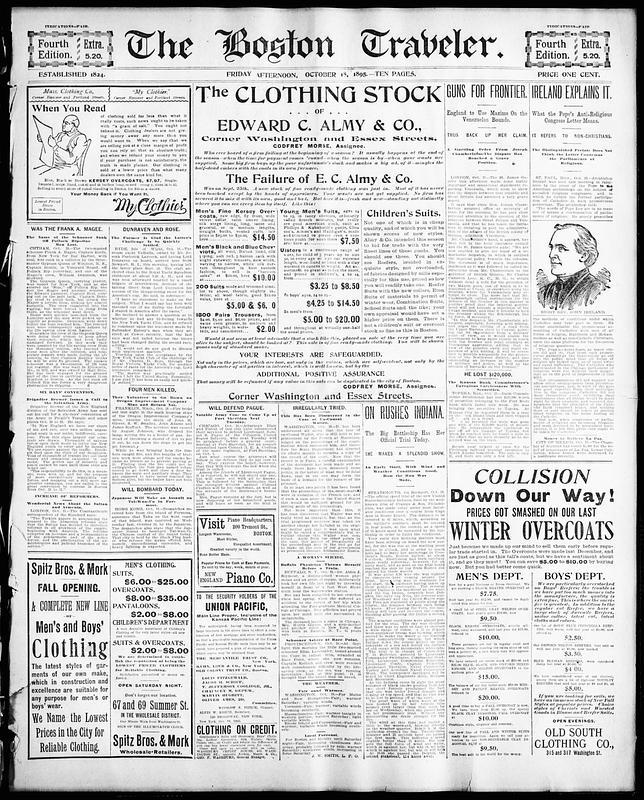 The Boston Traveler. October 18, 1895 - Digital Commonwealth