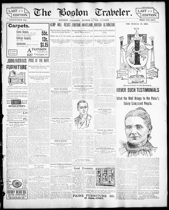 The Boston Traveler. October 19, 1895 - Digital Commonwealth
