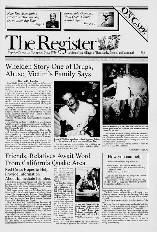 The Register. January 20, 1994 - Digital Commonwealth