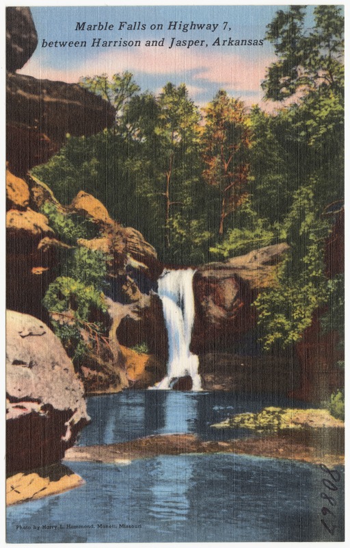Marble Falls on highway 7, between Harrison and Jasper, Arkansas ...