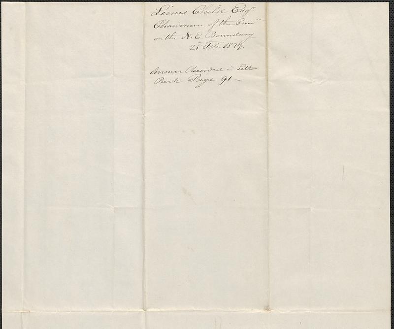 Linus Child to George Coffin, 25 February 1839 - Digital Commonwealth