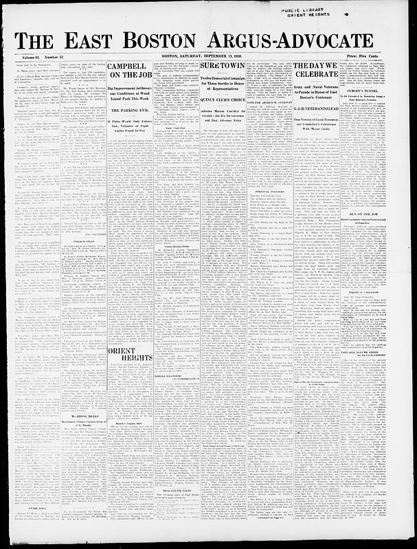 East Boston Argus-Advocate - Digital Commonwealth
