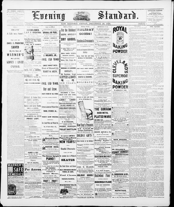 Evening Standard. December 26, 1879 - Digital Commonwealth