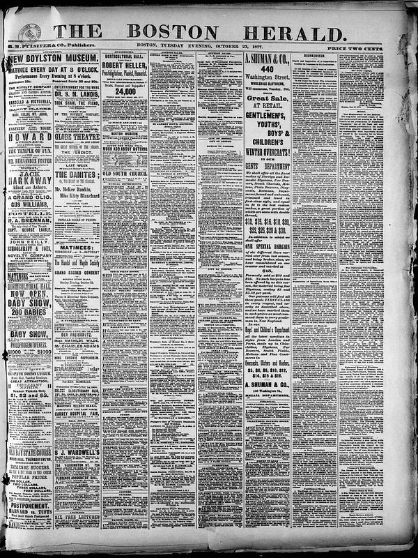 The Boston Herald. October 23, 1877 - Digital Commonwealth